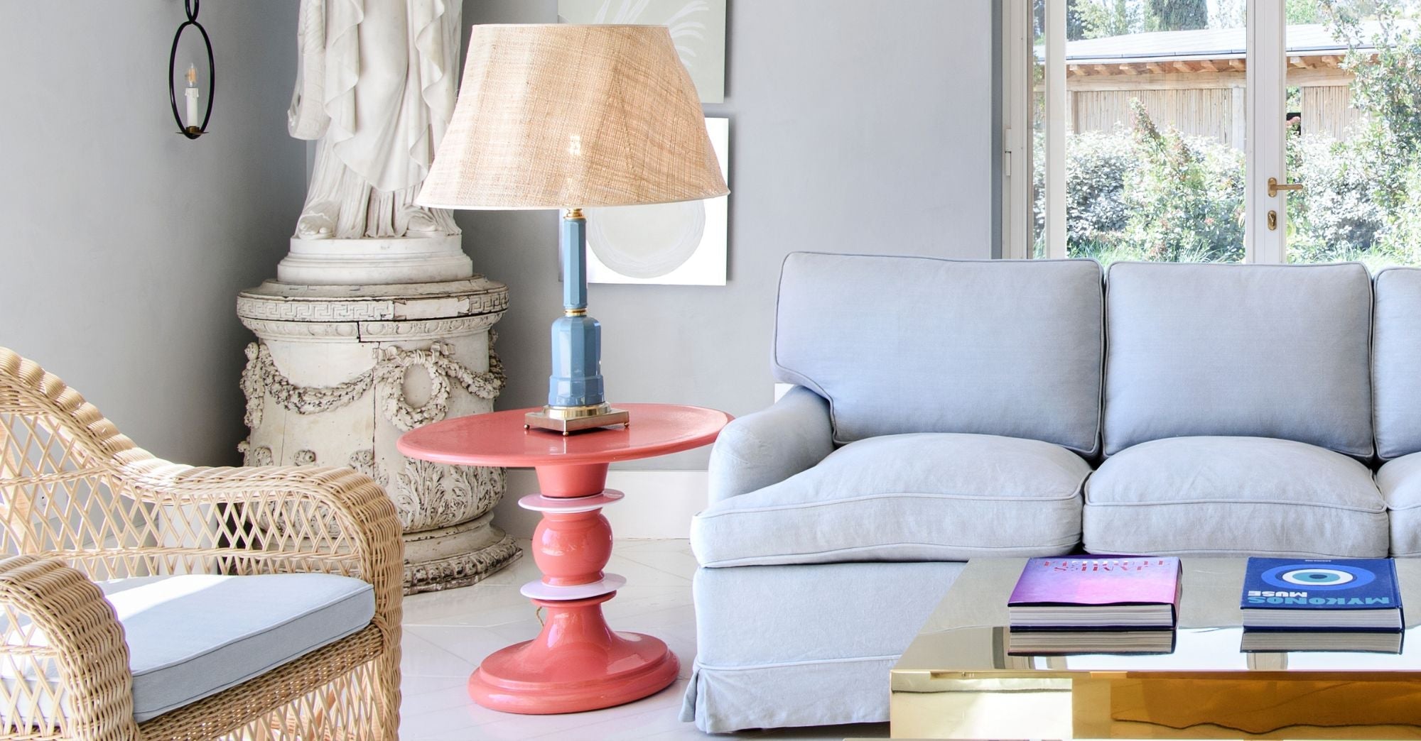 Handcrafted Glass Table Lamp | Jacaranda Collection – ilbronzetto