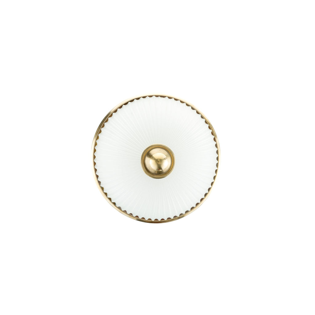 Novecento brass round ceiling light – ilbronzetto