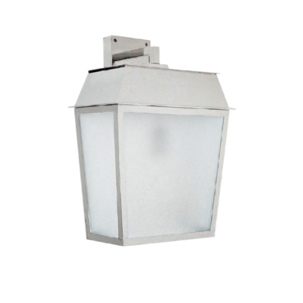 Geoemtria Axia half lantern wall light – Bronzetto