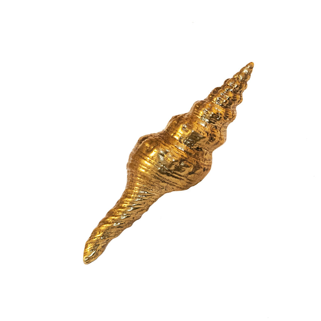 Oceano Spindle - seashell brass knob – Bronzetto