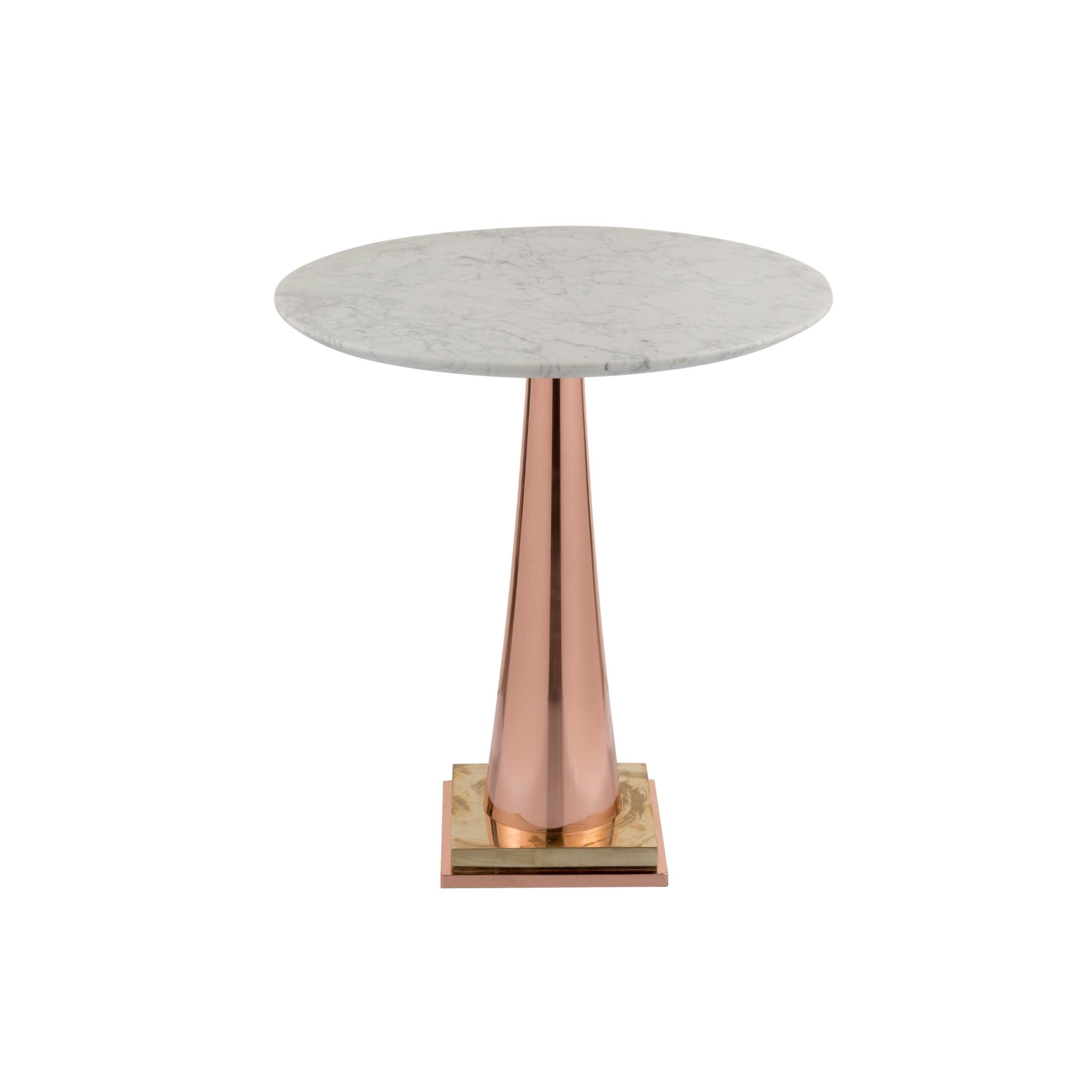 I-conic round brass bistrot table – ilbronzetto